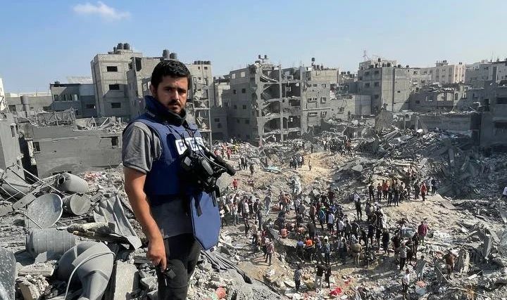 Montaser Al-Sawaf AA Cameraman reporting from Gaza strip, killed in israeli airstrikes | Al Bawaba